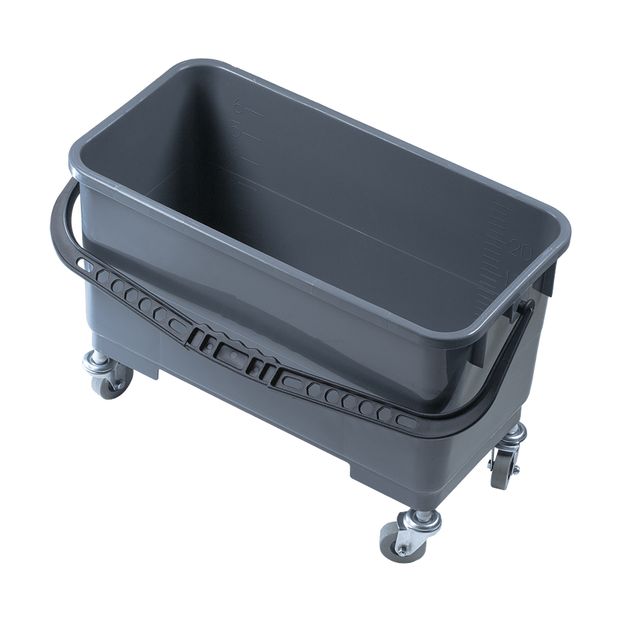 Detailing Bucket I Ведро для мойки на колёсиках с прямой отжимной решёткой. 25 л.