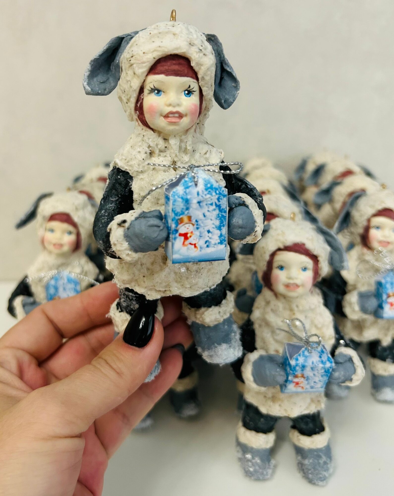 Елочная игрушка- ягненок