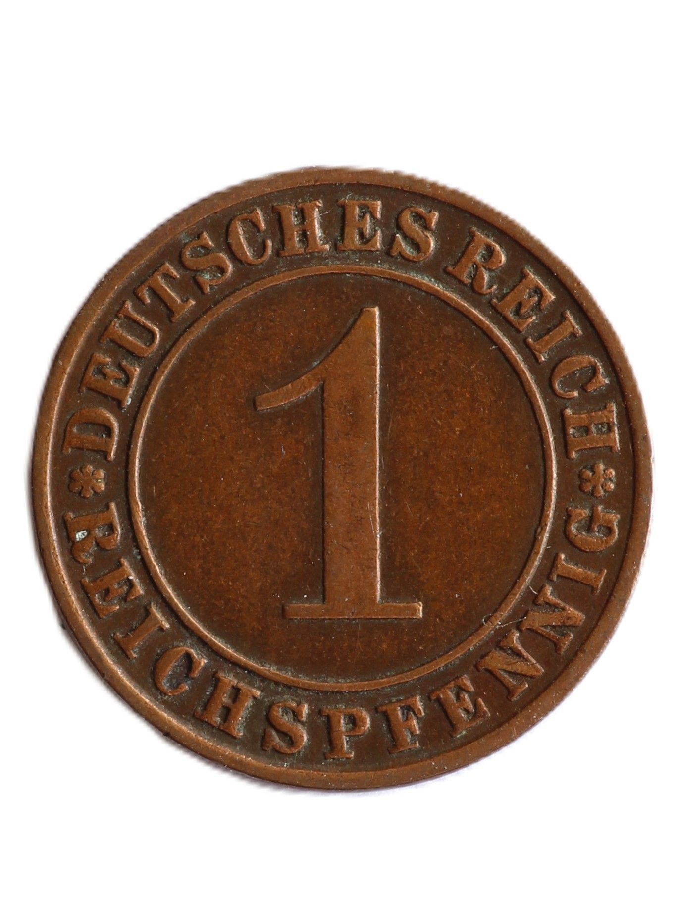 Подлинная монета 1 рейхспфенниг Германия 1929 года A