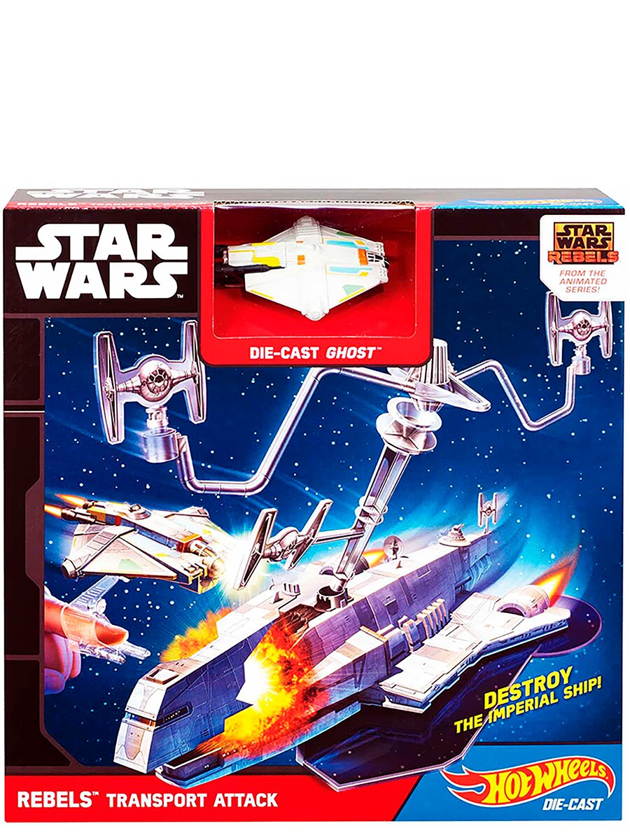 Коллекционный демонстрационный стенд-диорама Star Wars Атака транспортного корабля Повстанцами Звездные войны