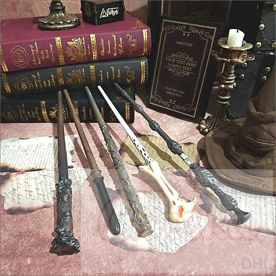 Премиальная волшебная палочка Гарри Поттер Гермионы Грейнджер Карнавальная как из фильма Гарри Поттер -набор (5 предметов)