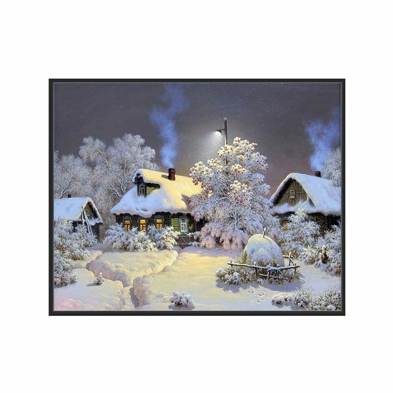 Вышивка крестом, набор для вышивания крестом, хлопок 11CT 50x40 см, полная зашивка (без подрамников, без рамы)