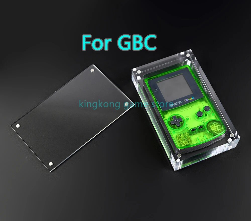 Прозрачный корпус для Gameboy Color (GBC), зеленый