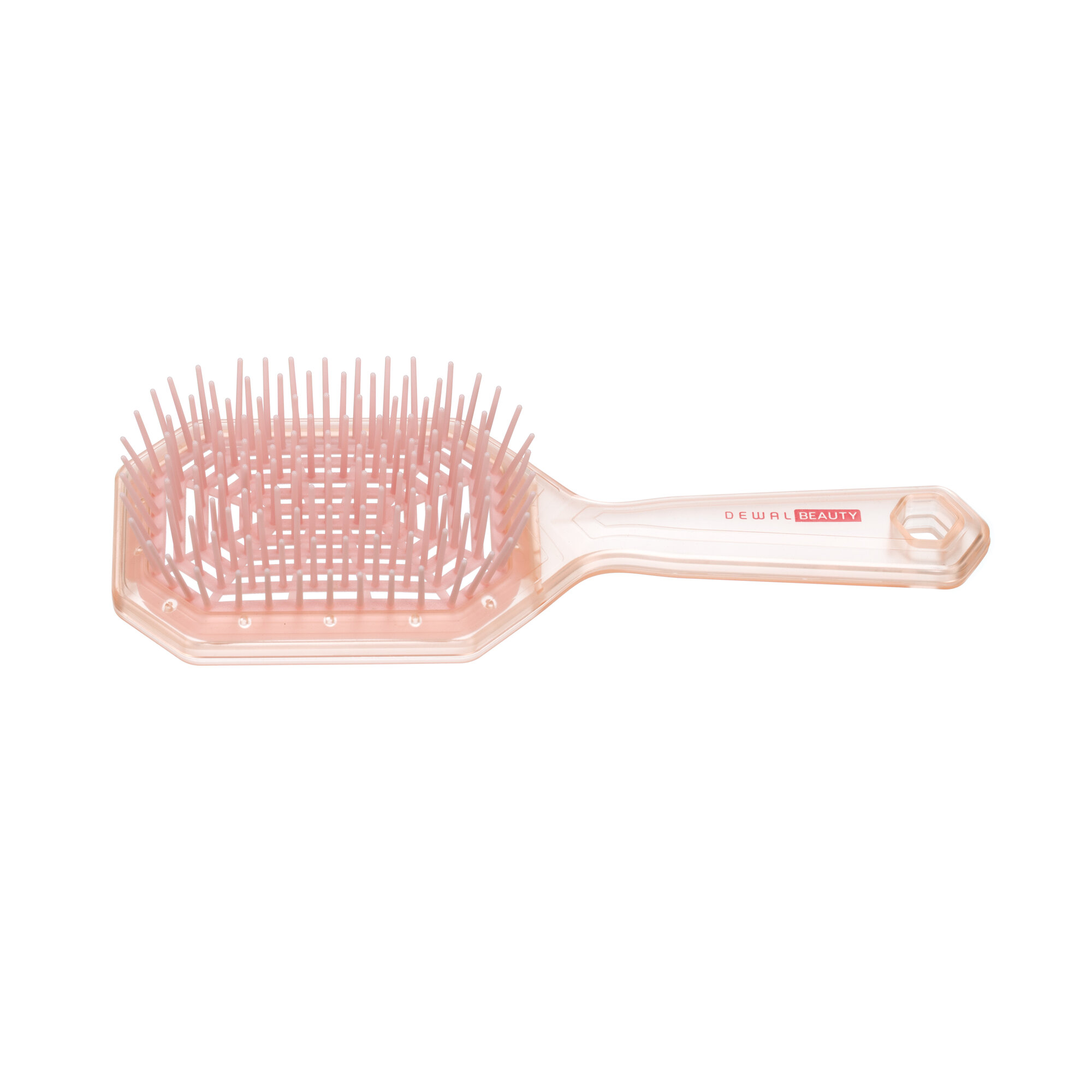 Щетка для волос продувная прямоугольная с силиконовым штифтом Dewal Beauty Айсберг DBI53