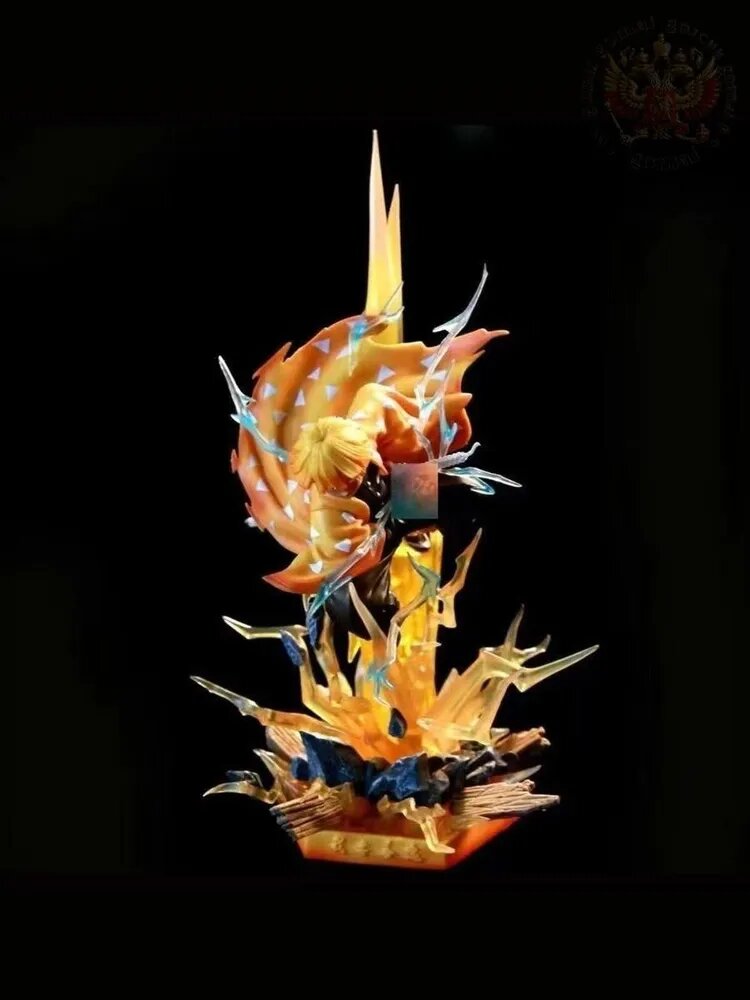 Клинок рассекающий демонов -Агацума Зеницу-аниме фигурки 35CM PVC