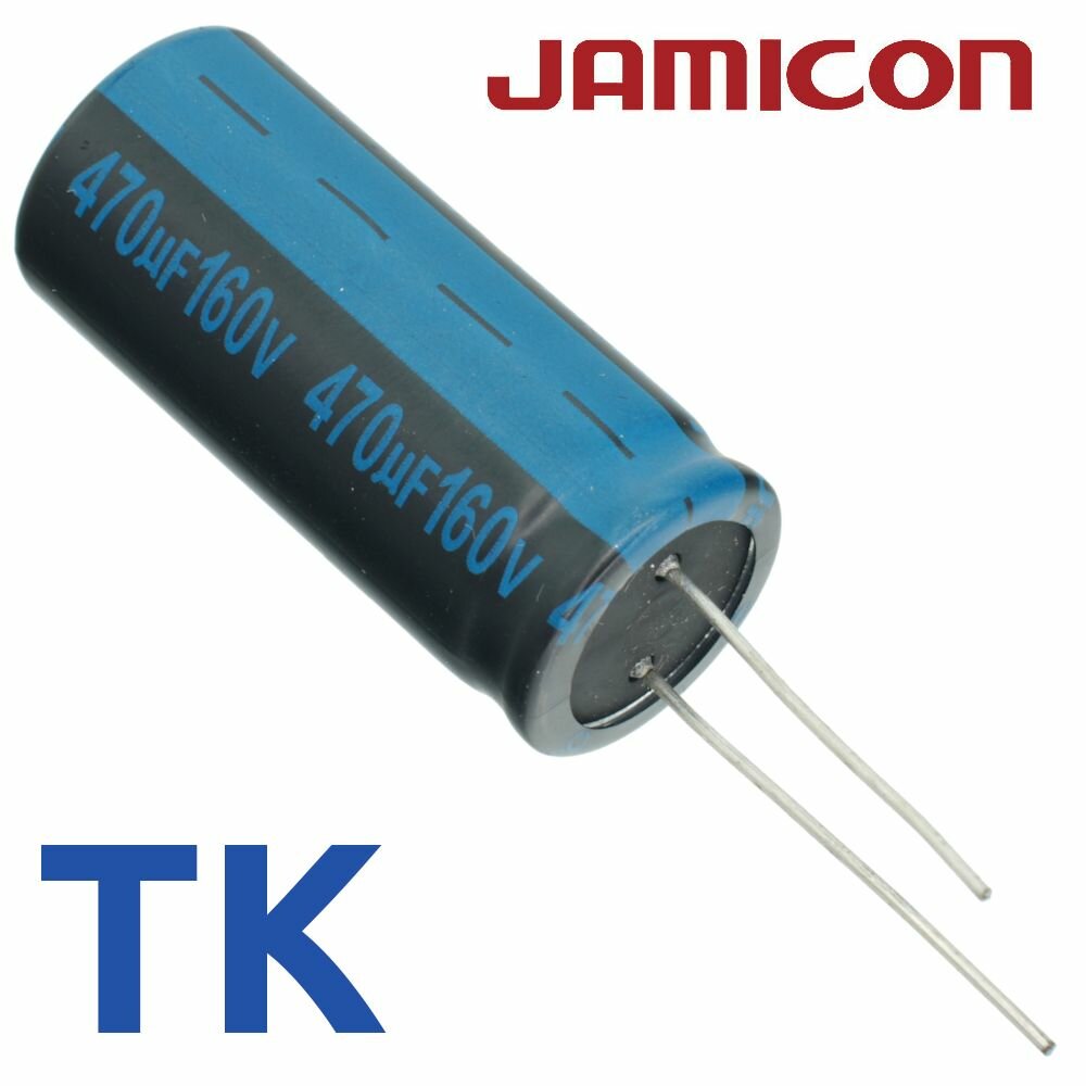 470мкФ 160В / TKR / 18x40 / 105 С / конденсатор электролитический (2шт)