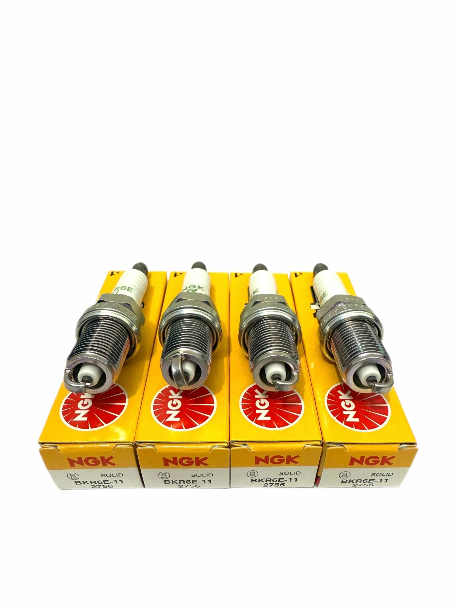 Комплект свечей зажигания NGK BKR6E11 для Aveo Lacetti Nexia, Lanos 1.5 / HONDA TOYOTA SUBARU MAZDA MITSUBISHI KIA / ВАЗ LADA 16 кл, Vesta Гранта и др