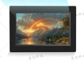 8-дюймовый умный светодиодный цифровой фотофрейм с соотношением 16:9, черный для домашних фото и рекламы