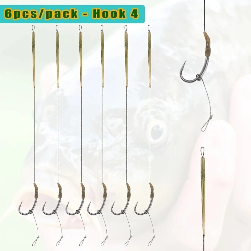 Набор карповых снастей из углеродистой стали 6 шт. Hook4 6pcs