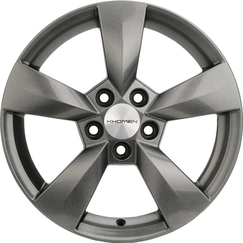 Литой колесный диск Khomen Wheels KHW1504 (Fabia) 6x15/5x100 ET43 D57,1 G-Silver