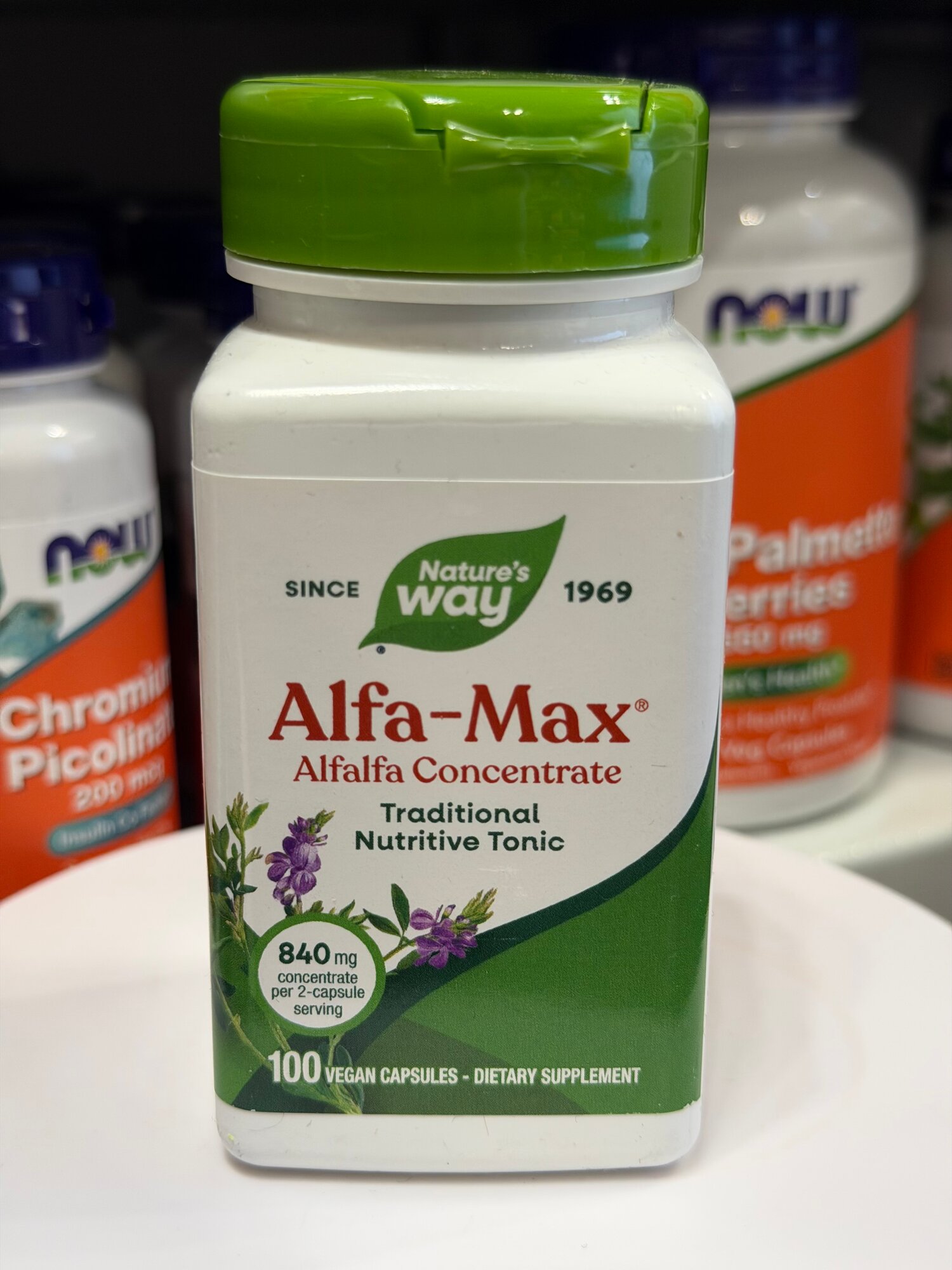 Концентрат люцерны Alfa-Max Nature's Way, 100 капсул — Традиционный тоник, детокс и сила суперфуда
