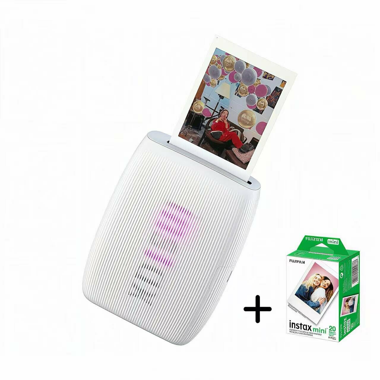 Принтер Моментальной печати Fujifilm Instax Mini Link 3 （В комплекте 20 листов фотобумаги）White белый