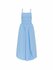 Платье GANNI Square-neck maxi dress, размер 36, Синий принт