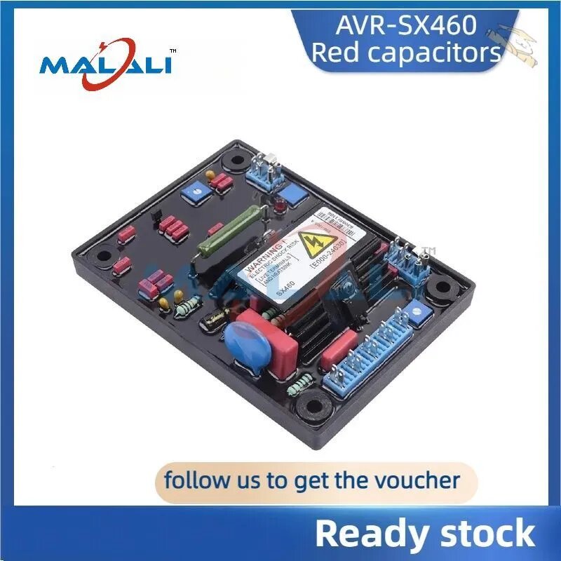 Автоматический регулятор напряжения Malali SX460 AVR с красными конденсаторами на мягком клее для генераторов