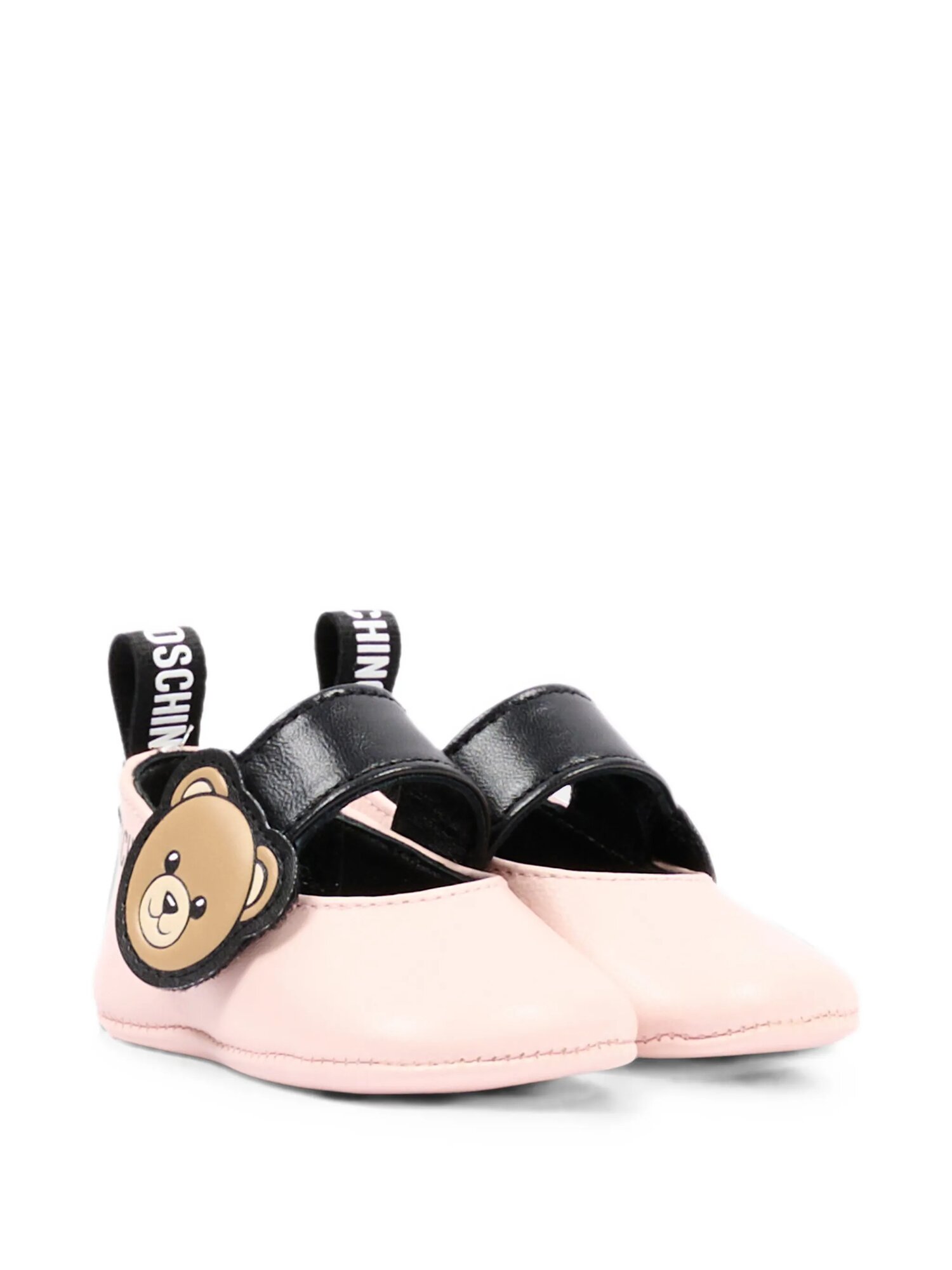 Балетки MOSCHINO Teddy bear touch-strap ballet flats, размер 18 — фото 1