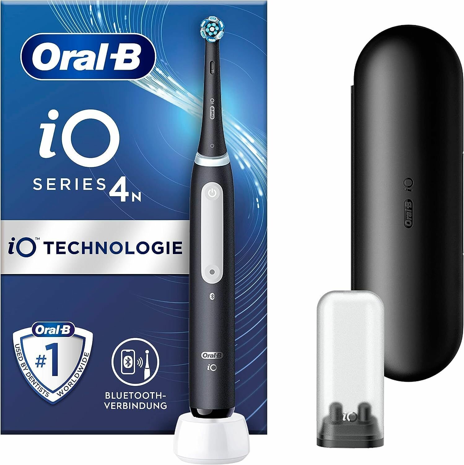 Электрическая зубная щетка Braun Oral-B iO 4, черный