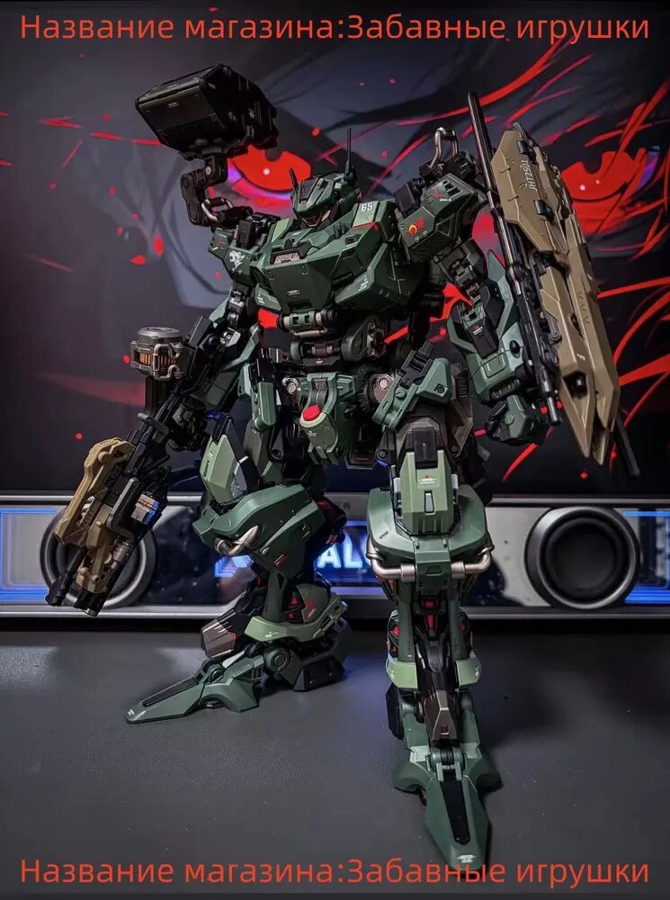 Motor Nuclear Gundam/Фигурка-Red Hot Five MNP-CR02 Jihu Assault Type/Alloy Skeleton Соберите модель/22.5CM(коробка)/Подарки для мальчиков