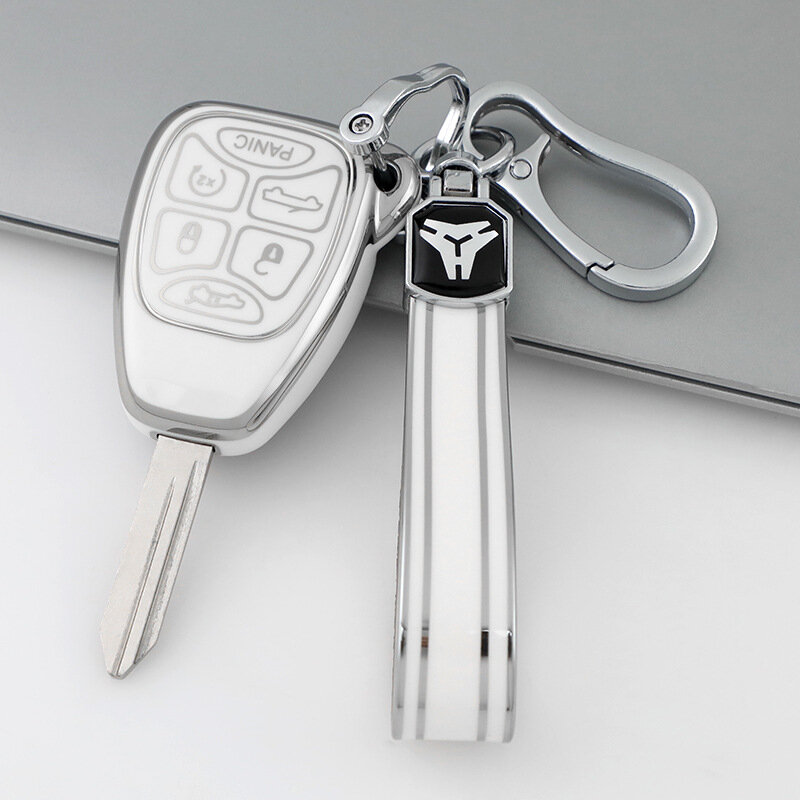 TPU защитный чехол для ключа-фоба для Chrysler Dodge Jeep Ram, черный как рояль, элегантное покрытие