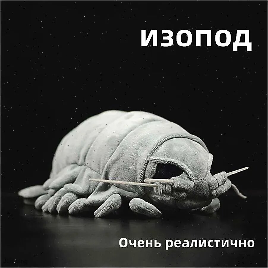 Реалистичная мягкая игрушка изопод Isopod 30cm