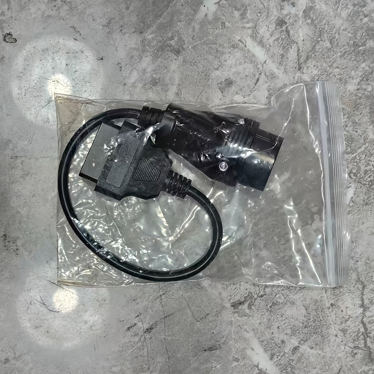 Адаптер OBDII 38-pin на 16-pin для Mercedes-Benz (до 2001 г.), кабель для диагностики, совместим с ELM327 OBD2 и OBD1 сканерами, без батареи