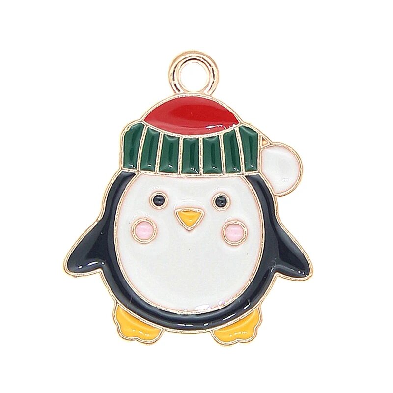 Металлические эмалевые Рождественские подвески XL Enamel Белый, 14