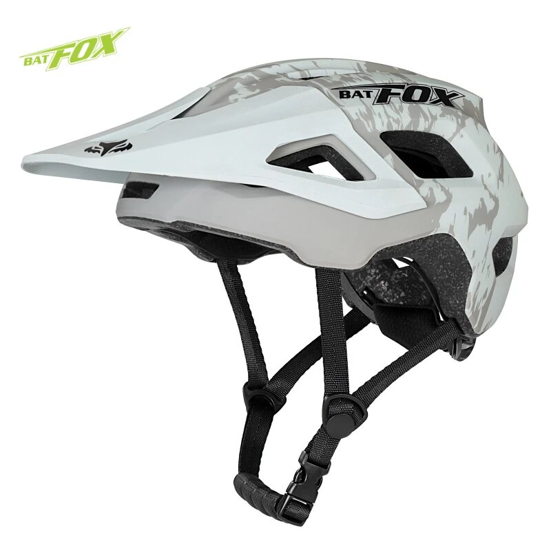 BATFOX 2026 MTB шлем для велоспорта Белый, S52-54cm, 198-khaki