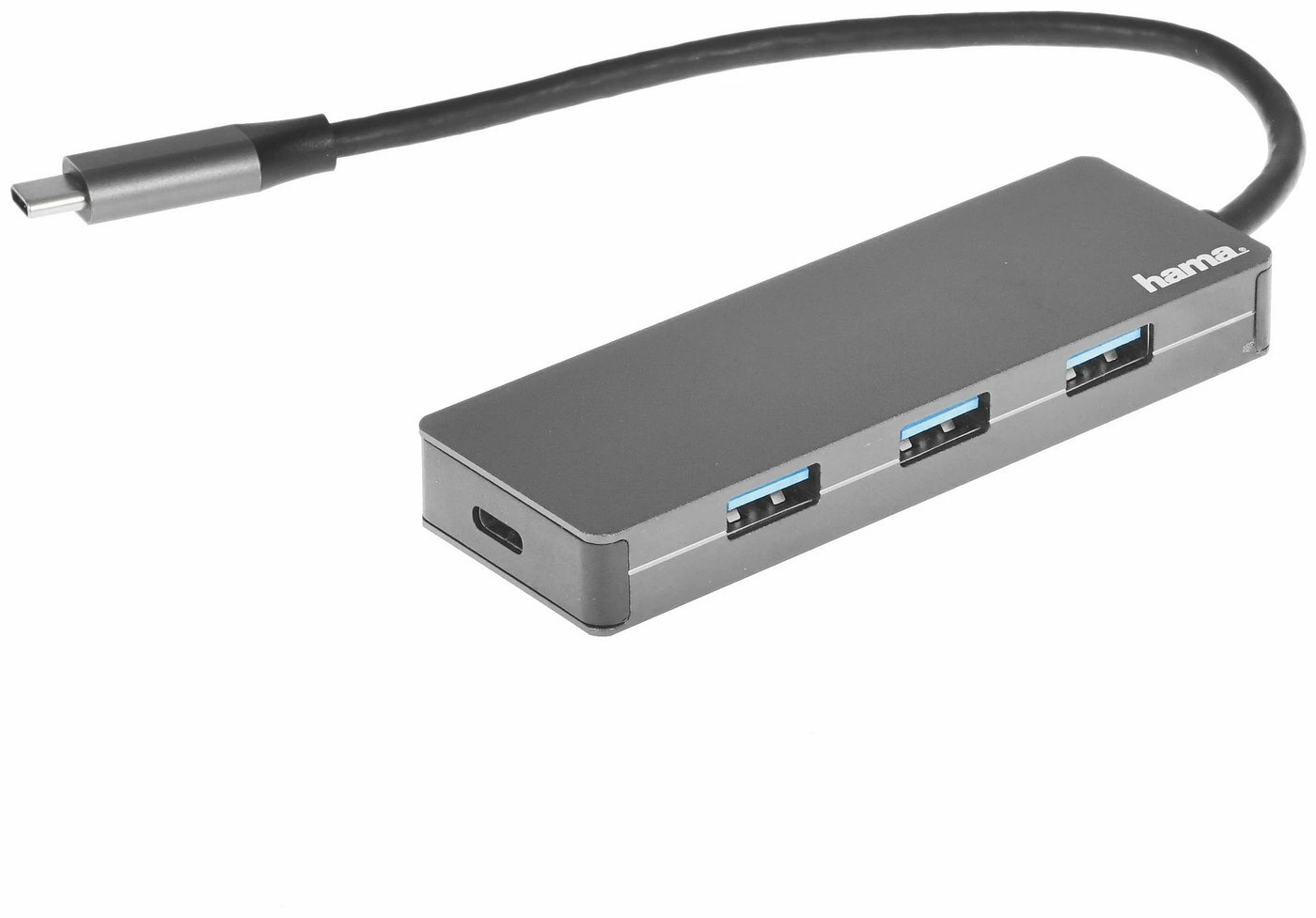 Разветвитель USB-C Hama 4 порта, 1x USB-C 3x USB-A USB 3.2 Gen2 - 10 Гбит/с (200105) Серебристый