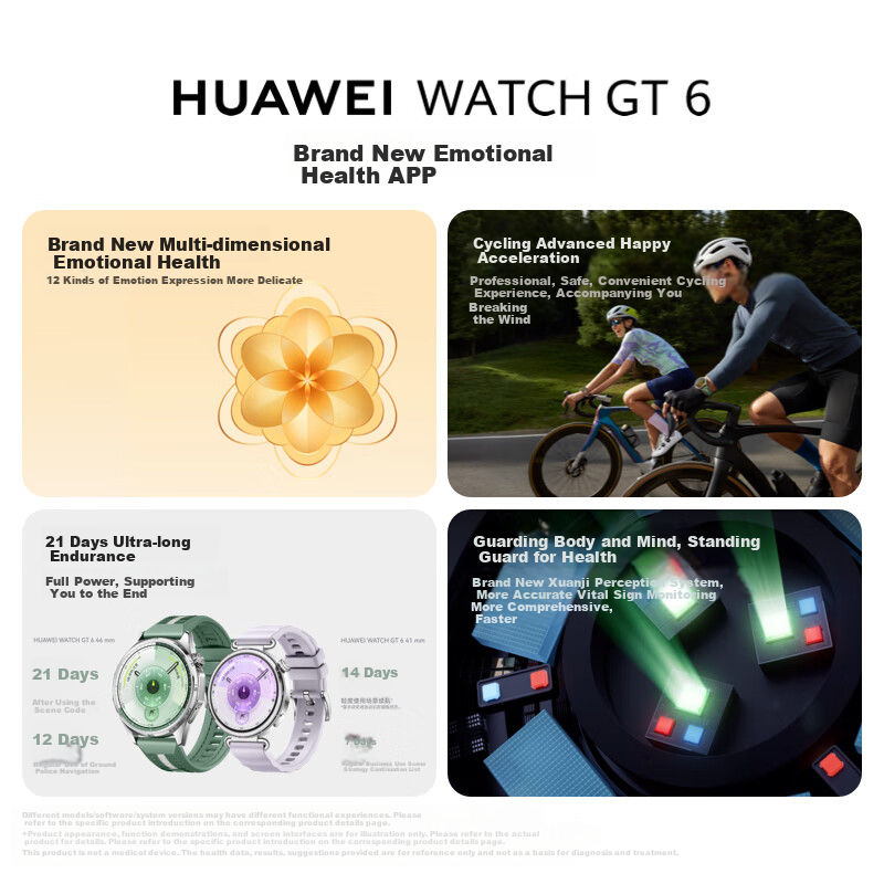 Умные часы HUAWEI WATCH GT 6 Flowing Purple 41mm с AMOLED-дисплеем беспроводная зарядка NFC-доступ 5ATM влагозащита