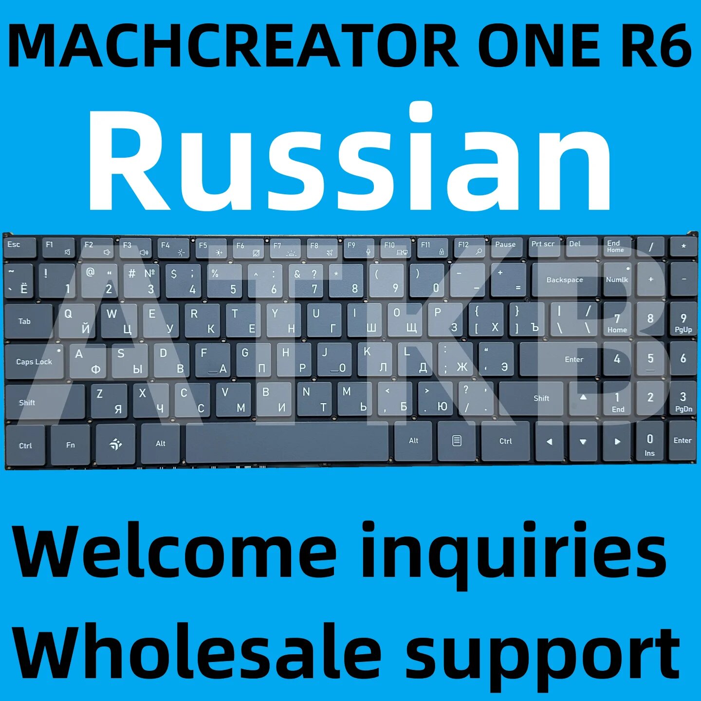 RU MACHCREATOR ONE R6 Клавиатура для ноутбука black RU
