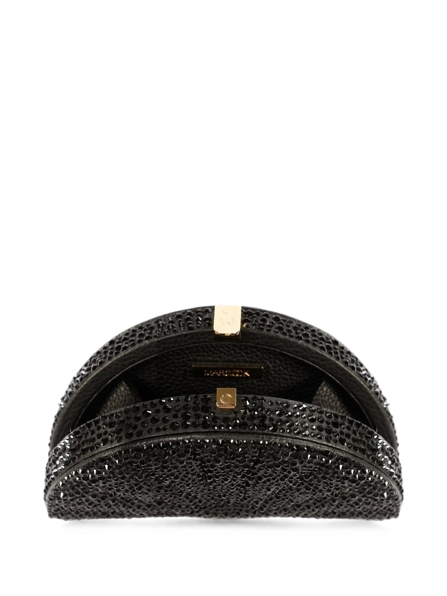 Сумка  Crystal-embellished half-moon clutch bag