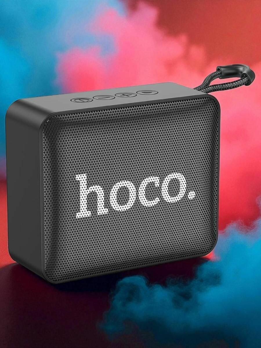 Портативная беспроводная колонка Hoco (BS51) / портативная блютуз акустика, черный