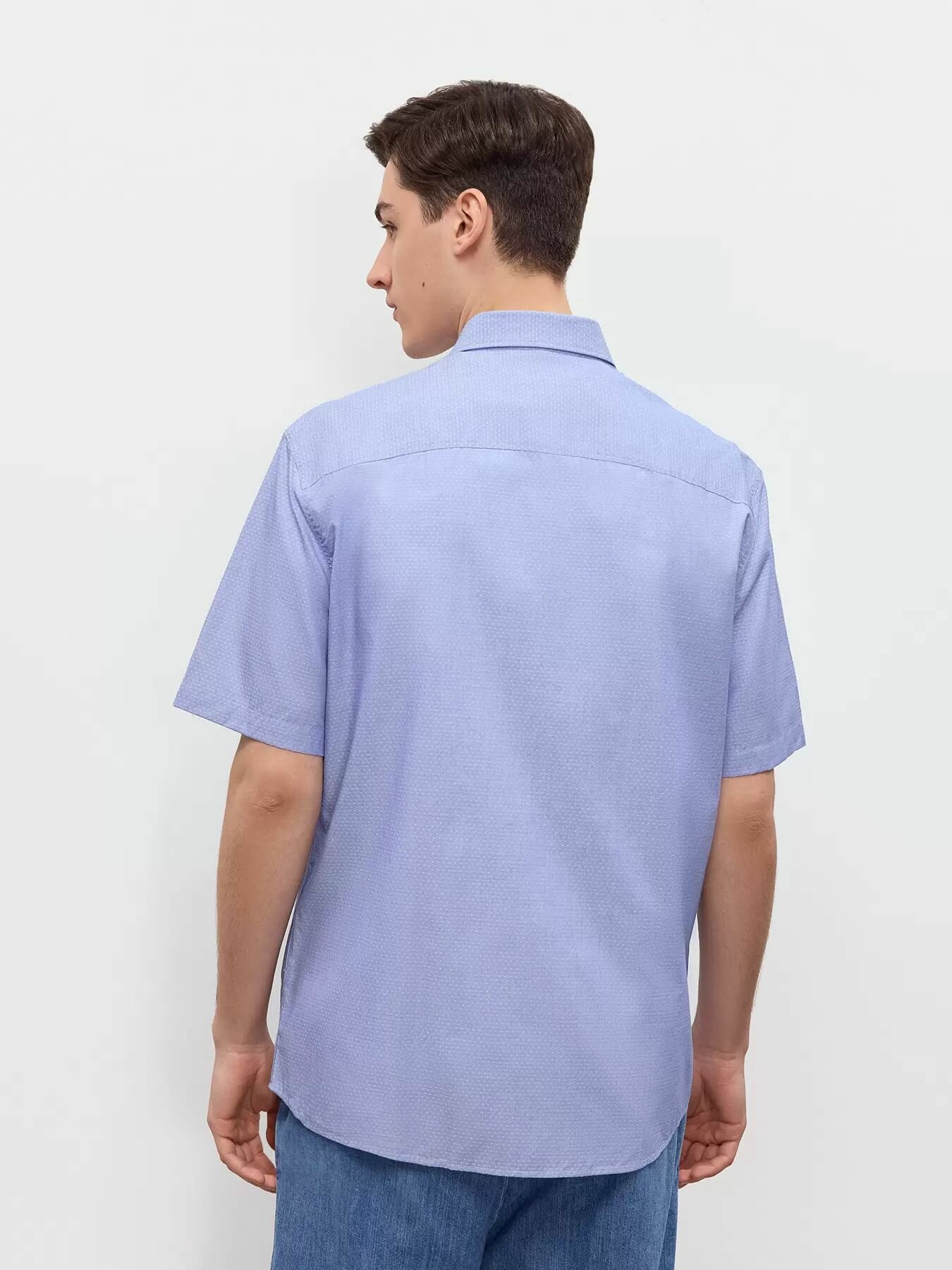 Рубашка JUST CLOTHES Весна-лето 2025, размер 56, светло-синий — фото 1