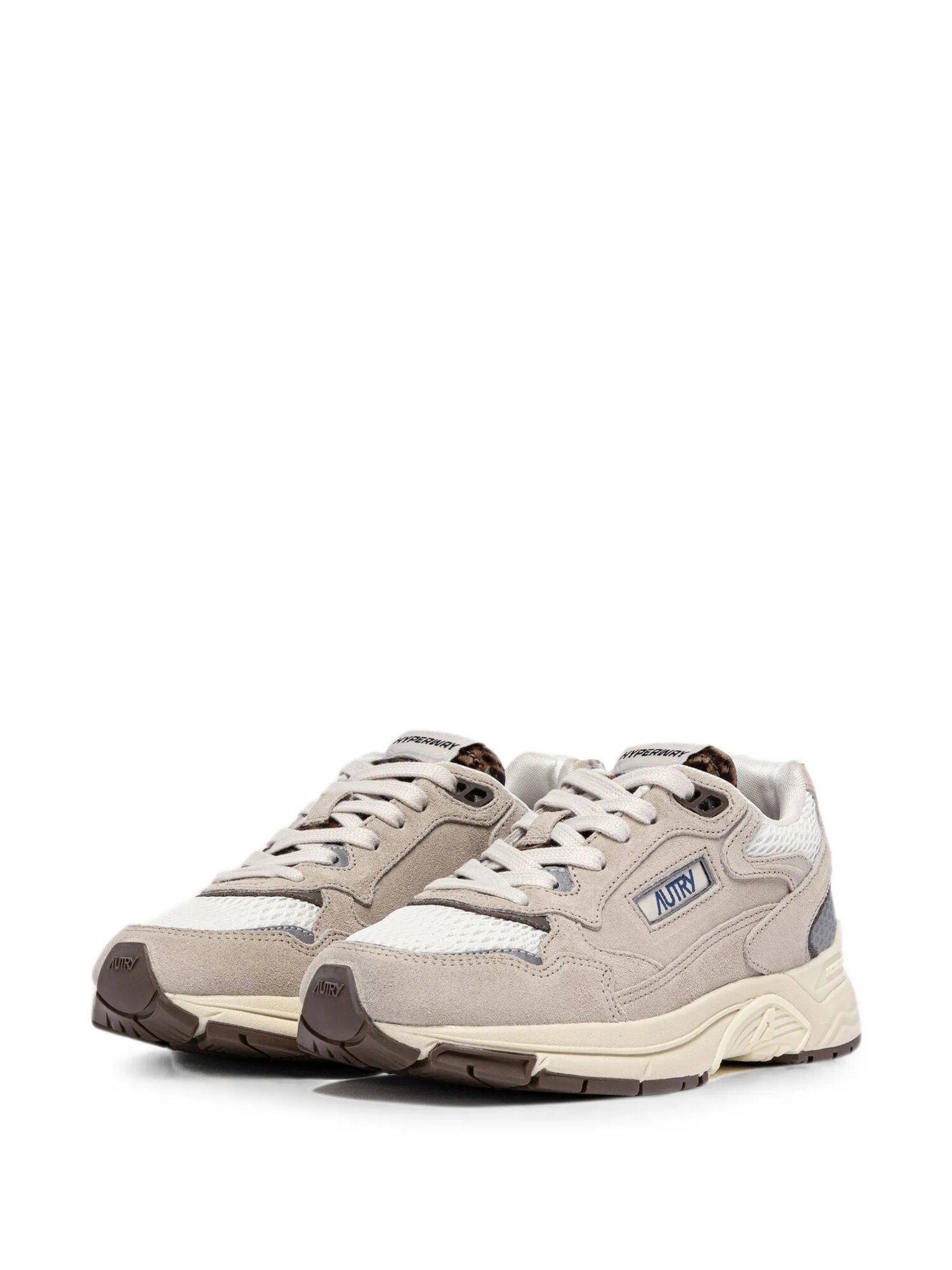 Кроссовки AUTRY Hyperway leopard-print panelled sneakers, размер 40 — фото 1