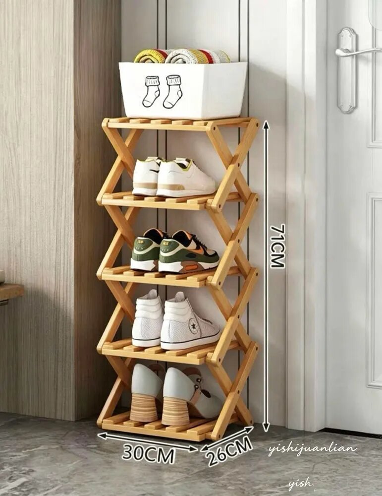 IKEA Обувница, Бамбук, ДВП, 26х26х71 см