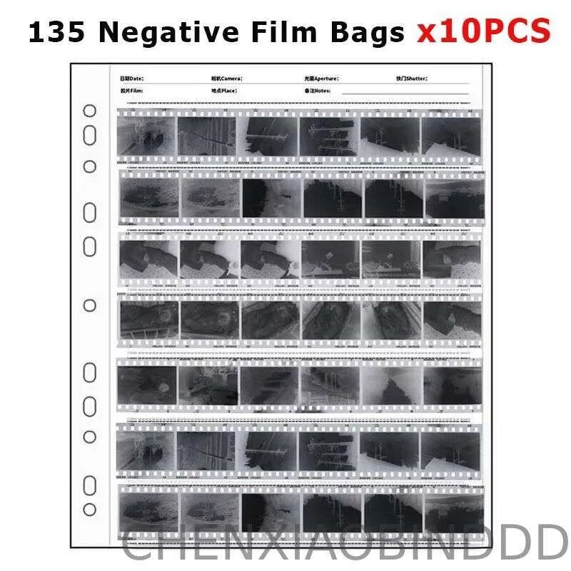 135 (35мм) Kodak/Fomapan/ILFORD Glossy фотопленок бескислотный пакет для хранения (10 листов по 42 кадра, c перфорацией для папки, прозрачный глянцевый)