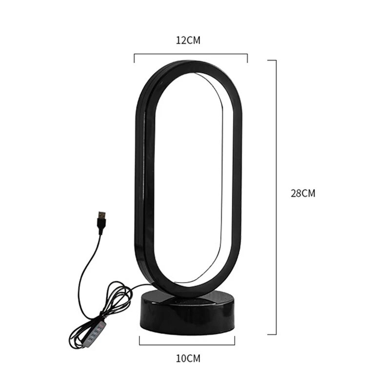 Настольная лампа с USB-разъемом, 3 цвета