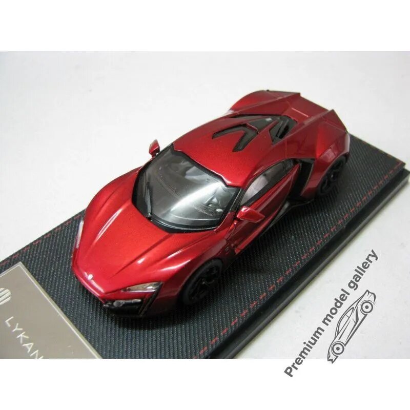 KENGFEI 1:43 W MOTORS LYKAN HyperSport Красный литой автомобиль