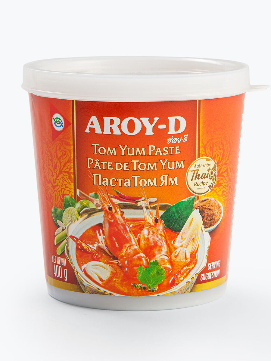 Соус Паста для приготовления Том Ям 400 г, Aroy-D Том Ям паста для супа