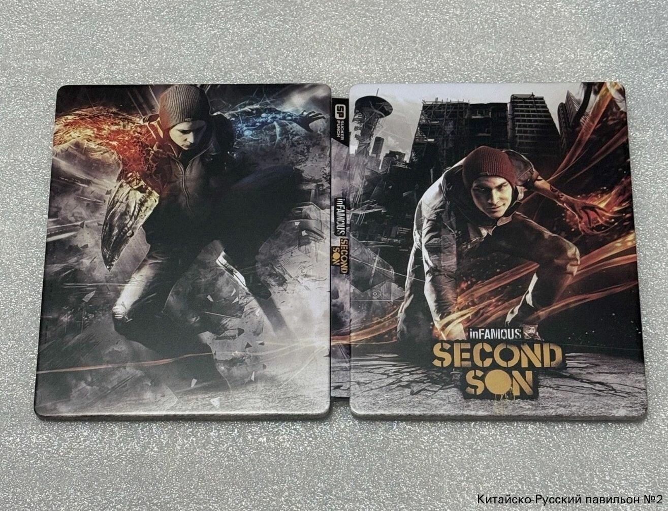 InFamous Second Son Custom Made G2 Steelbook Case PS5/PS4/Xbox (только коробка, без игры) кастомный Steelbook для PS5 PS4 Xbox без игры