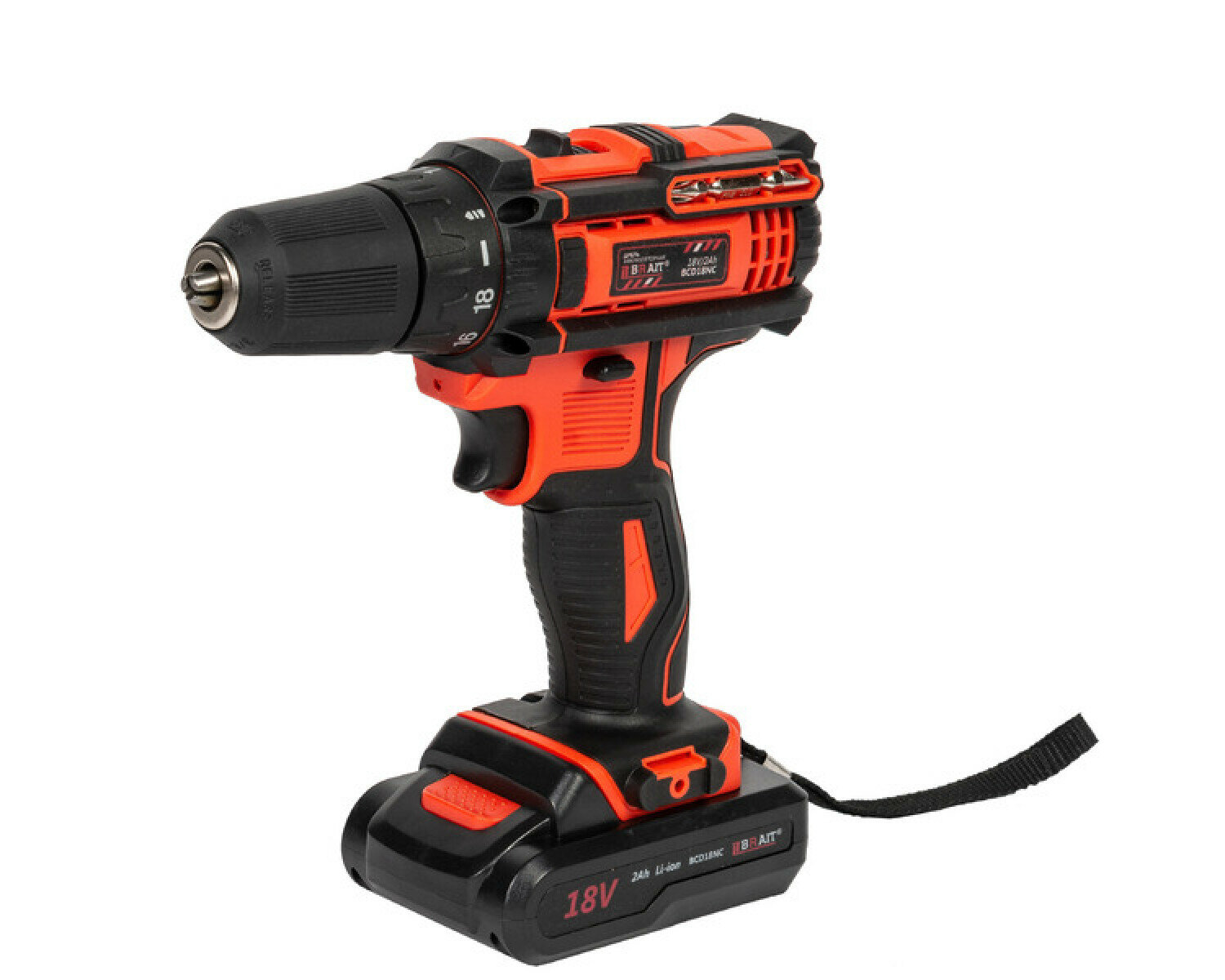 Дрель BRAIT аккумуляторная BCD18NC 2.45кг кейс