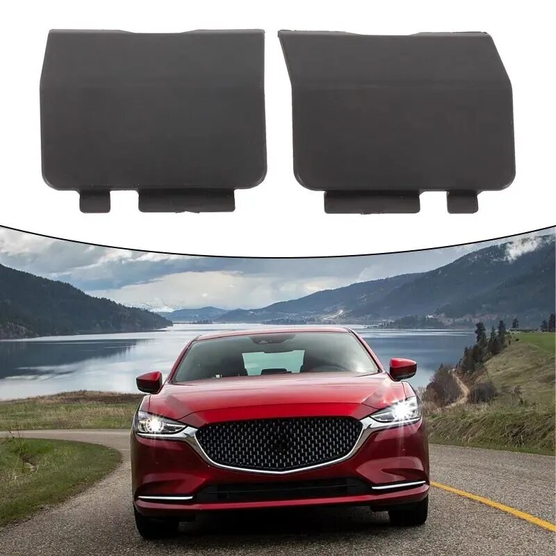 1 пара заглушек для отверстий под буксирный крюк заднего бампера Mazda 6 2013 2018, новинка