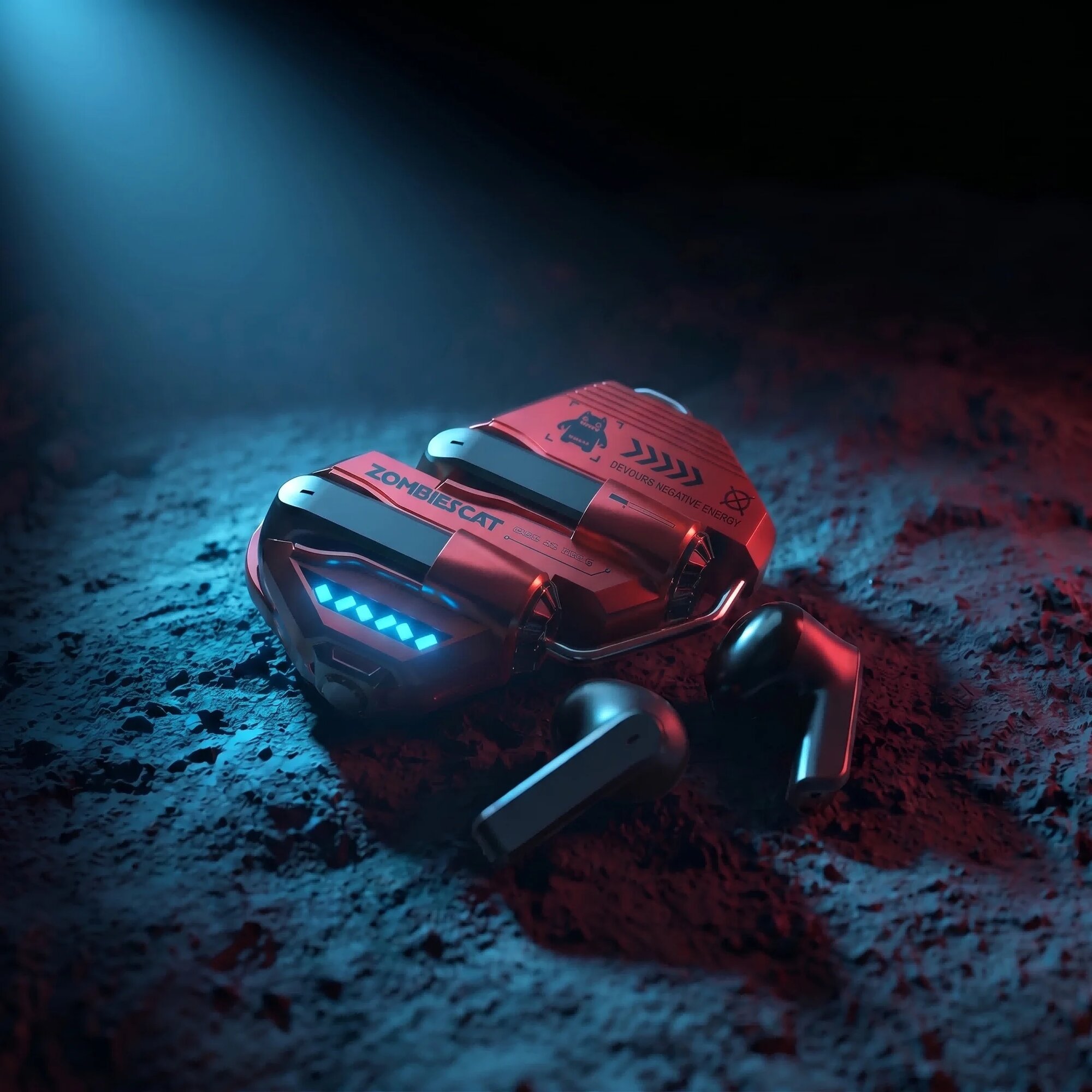 Наушники ZOMBIESCAT Red Bluetooth 6.0