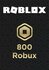 Roblox Gift Card 800 Robux