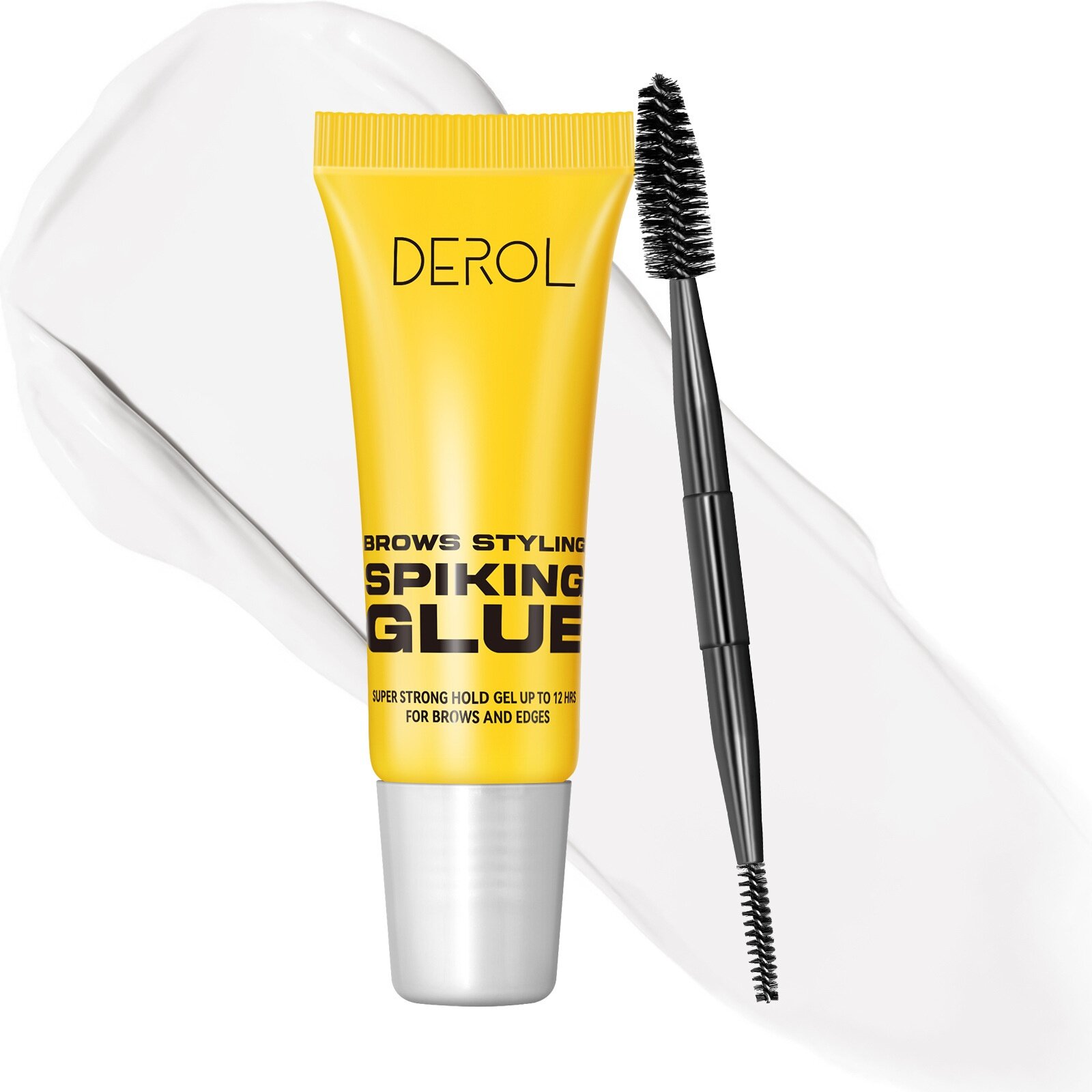 DR099Клей для укладки бровей DEROL styling крем для укладки бровей с кисточкой strong styling wild крем для бровей воск для бровей