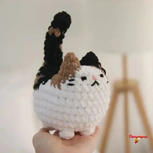 Для Вязания Игрушки Крючком Котен Кота/кошка(Содержит все материалы, необходимые для случайного кота)