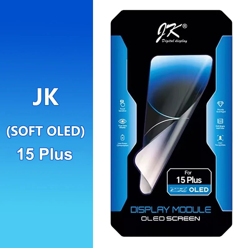 Дисплейный модуль JK SOFT OLED LCD для iPhone XS 11 12 13 14 15 16 17 Plus Pro Max: сенсорный экран и дигитайзер в сборе, замена