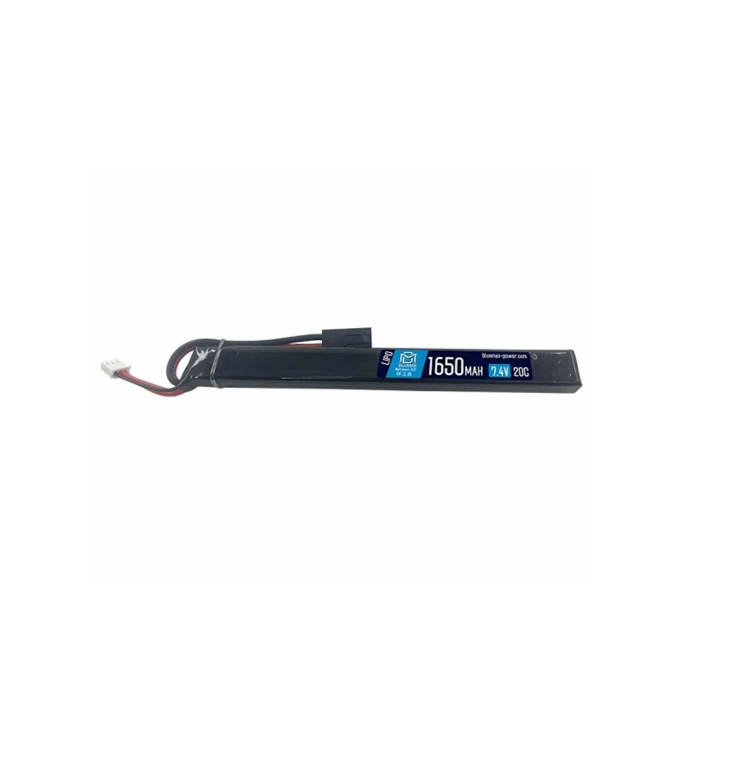 Аккумулятор BlueMAX Li-Po 7.4V 1650mah 20C AK Stick, 169x18x12 мм