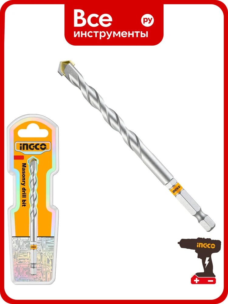 Сверло по камню INGCO 5х95 мм INDUSTRIAL DBM2210595