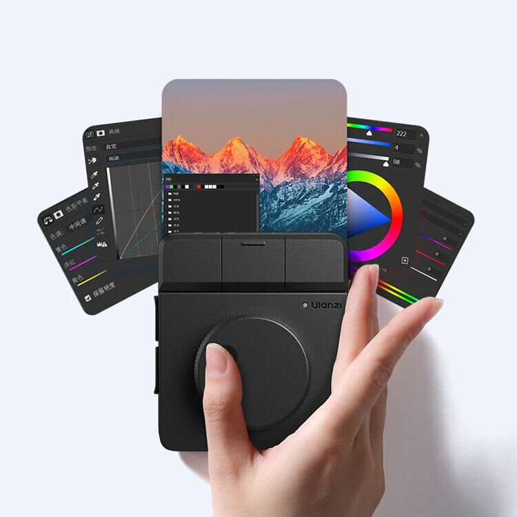 Контроллер Ulanzi D100H Dial Creative Controller, для видеомонтажа — фото 1
