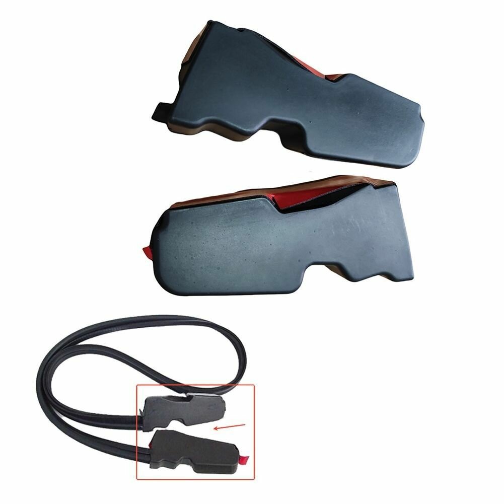 Уплотнитель решётки капота Hyundai Santa Fe 2007-2012 864302B000, ABS чёрный, 2 шт, защита от воды, шума и мусора